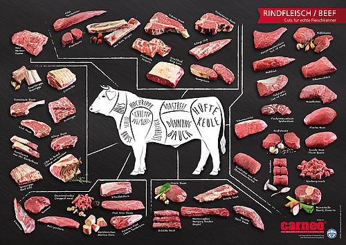 Plakatserie Teilstücke und Beef-Cuts - Deutscher Fleischer-Verband